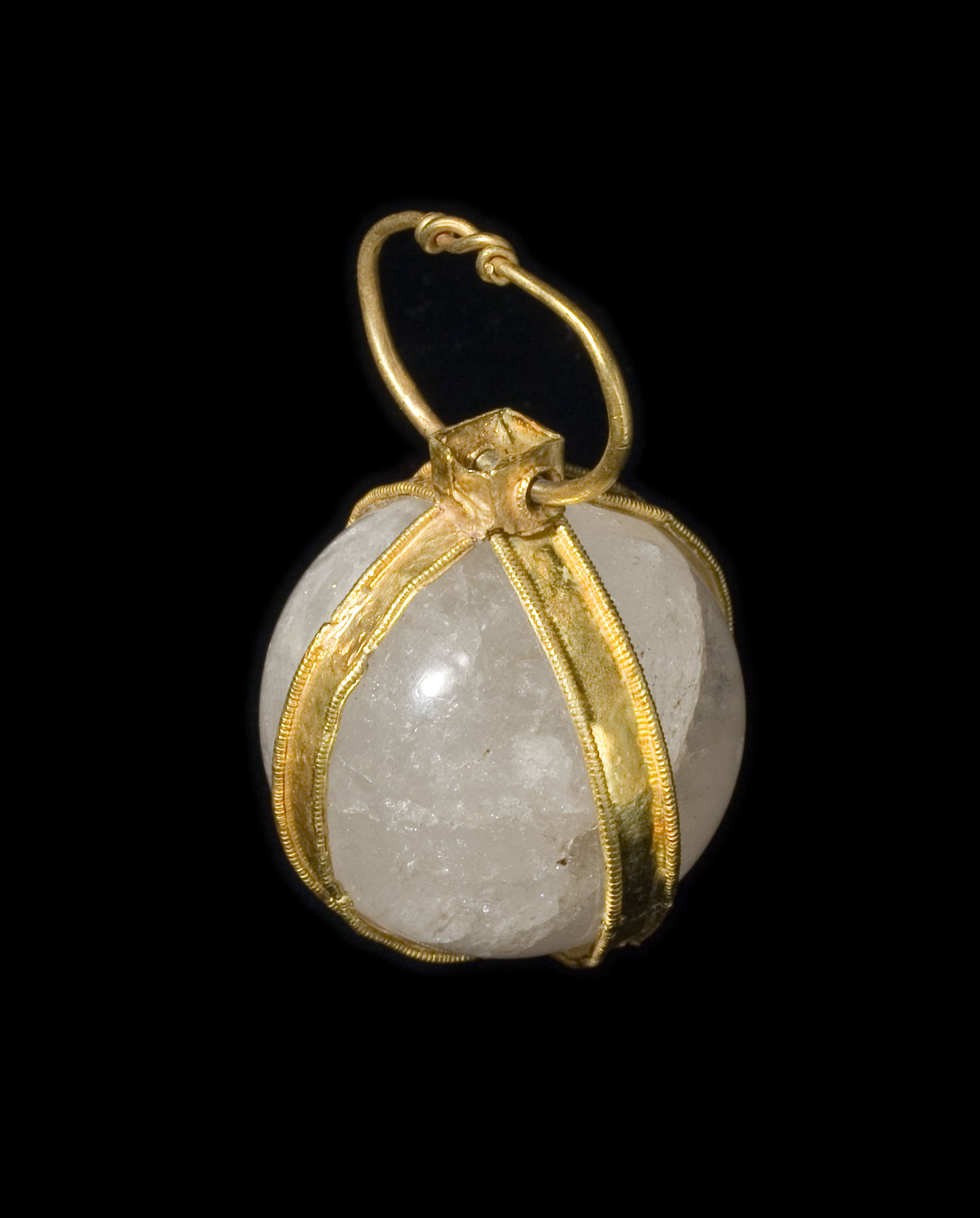 Merovingian Rock Crystal Bead - Phoenix Ancient Art