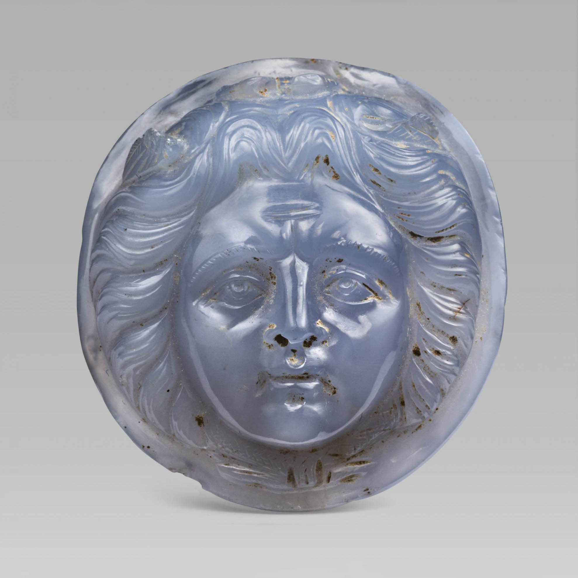 Hellenistic Greek Chalcedony Cameo with a Head of Medusa - Phoenix ...